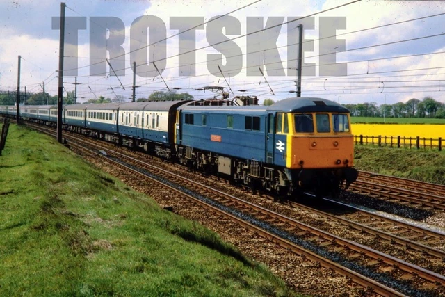 35MM SLIDE BR British Rail Electric Loco Class 86 86103 Golborne 1982 ...