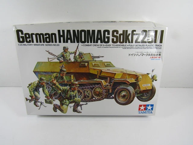 TAMIYA KIT - German Hanomag Half Track - Unmade/Unstarted Kit - 1:35 ...