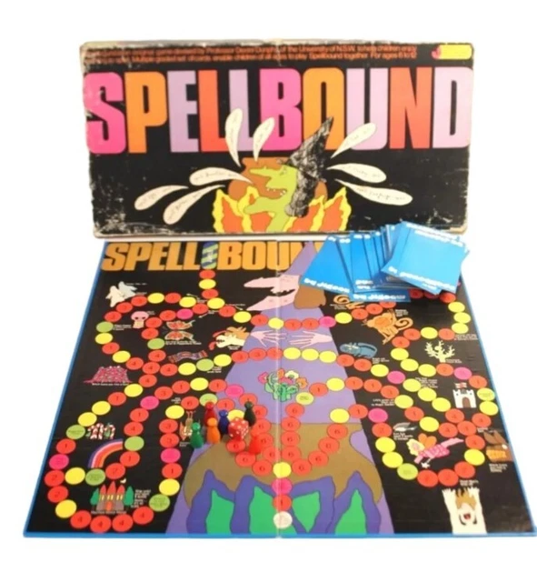 VINTAGE 1980'S SPELLBOUND Game Learning Educational Boardgame ...