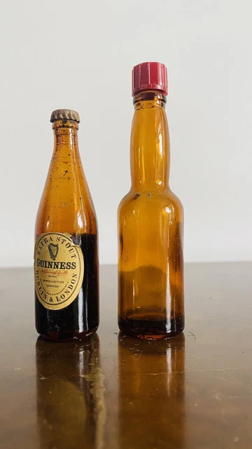 VINTAGE COLLECTABLE MINIATURE GUINNESS BOTTLE’S 1970s SMALL UNIQUE J8 £ ...