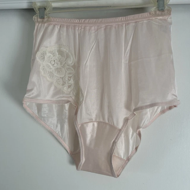 VINTAGE VANITY FAIR Sheer Pink Panty -Lace Insert, Antron Iii - Size 5 ...