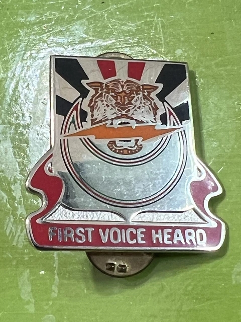 U.S. ARMY CREST: 86Th Signal Battalion - First Voice Heard $8.10 - PicClick