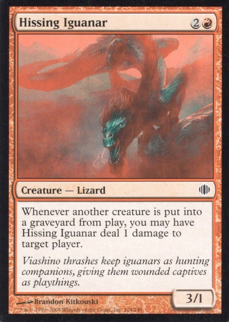 HISSING IGUANAR 104/249 SHARDS OF ALARA MTG MAGIC LP (yourdeckbuilder ...