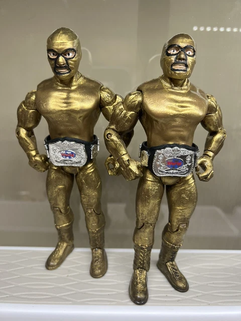 FIGURA DE ACCIÓN PERSONALIZADA Los Conquistadores WWF WWE Jakks Classic ...