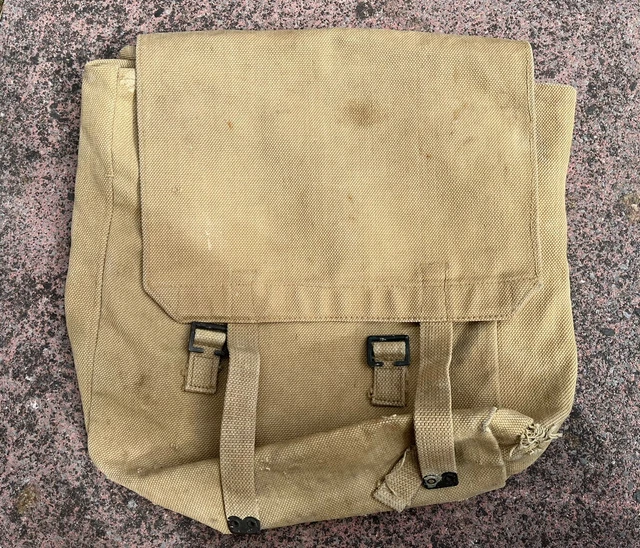 ORIGINAL WW2 BRITISH Army 1940 Dated 37 Pattern Patt Webbing Large Pack ...