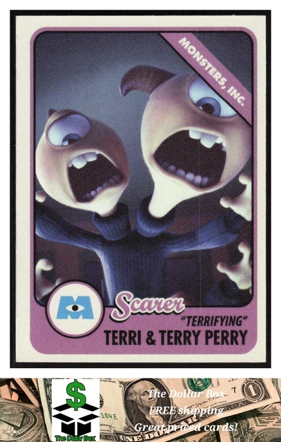 DISNEY PIXAR MONSTERS Inc Blu Ray Scarer card Terri and Terry Perry #15 ...