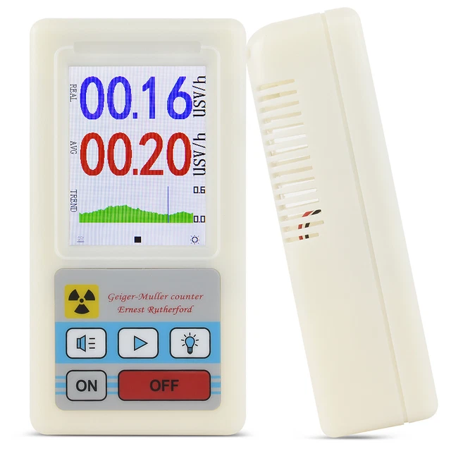 GEIGER NUCLEAR RADIATION Detector Counter Gamma Beta X-ray GM Tube ...
