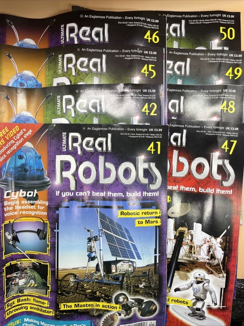 ULTIMATE REAL ROBOTS Magazine parts Eaglemoss ISSUE X8 Issues bundle £ ...