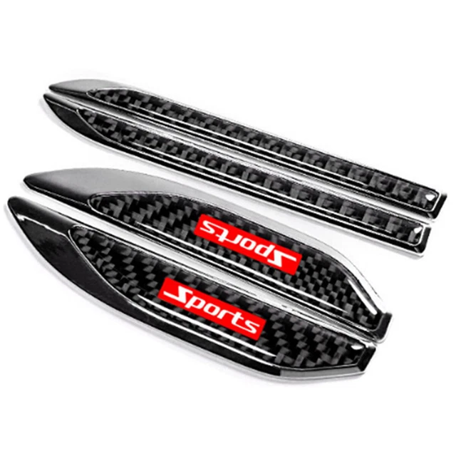 CAR FENDER DOOR Sticker Side Wing Trims 3D Design W/Double Sided ...