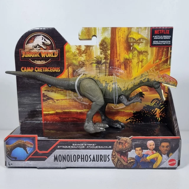 JURASSIC WORLD CAMP Cretaceous Savage Strike Dinosaur Monolophosaurus ...