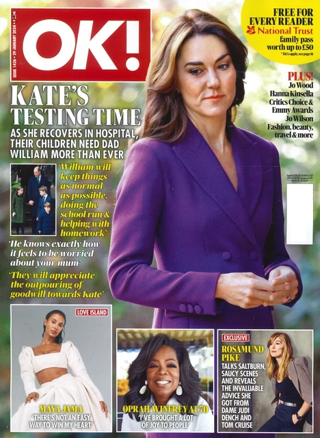 OK! MAGAZINE: PRINCESS Kate, Prince William, Rosamund Pike, Maya Jama ...