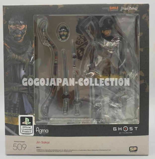GOOD SMILE COMPANY figma 509 GHOST OF TSUSHIMA JIN SAKAI ACTION FIGURE ...