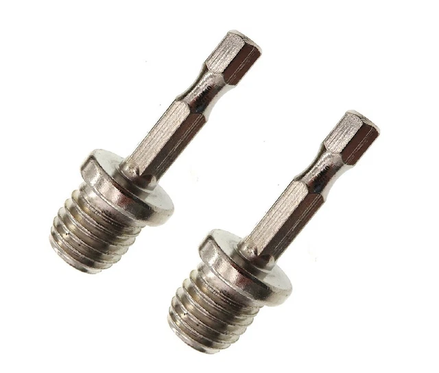 1/4 HEX CONNECTING Rod Adapter Drill Chuck M14 Polishing-Disc Connect ...