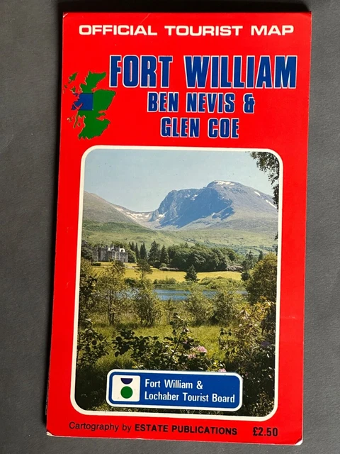 OFFICIAL TOURIST MAP of Fort William, Ben Nevis & Glencoe EUR 5,45 ...
