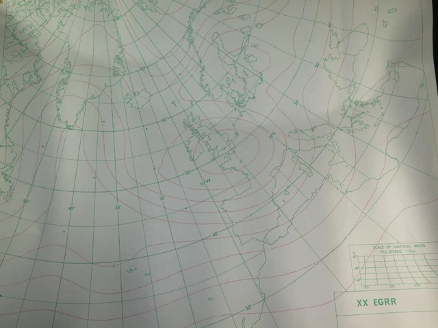 VINTAGE METEOROLOGICAL OFFICE Atlantic & European Surface Pressure ...