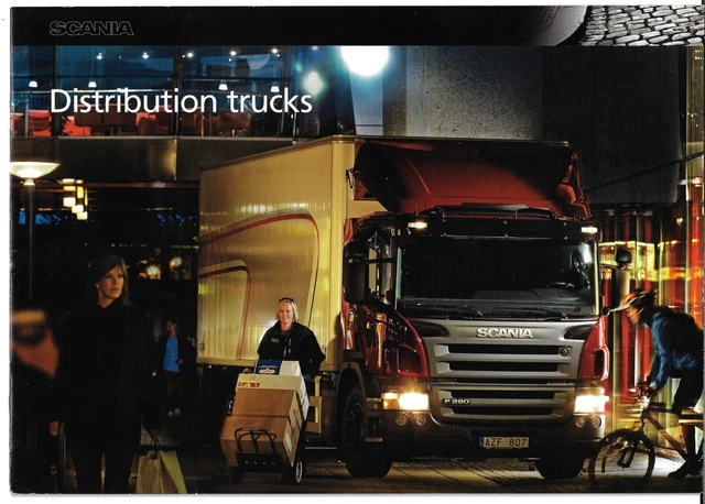 SCANIA DISTRIBUTION TRUCKS 2008-2009 UK Market Sales Brochure Rigid ...