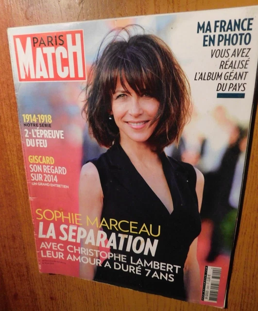 PARIS MATCH SOPHIE Marceau Mars 1988 separation ch lambert leur amour ...