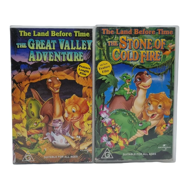 THE LAND BEFORE Time VHS Tapes x 2 (1990's) Feature Length Films ...
