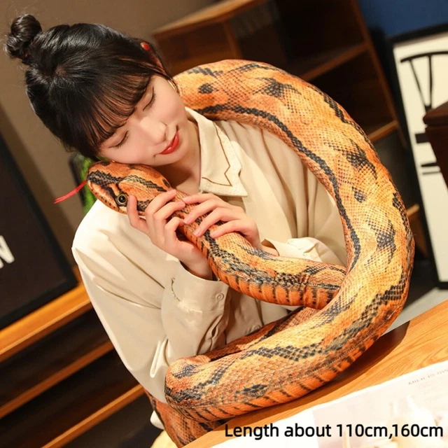 STUFFED ANIMALS ARTIFICIAL Python Plush Toy 110/160cm Long Snake Home ...