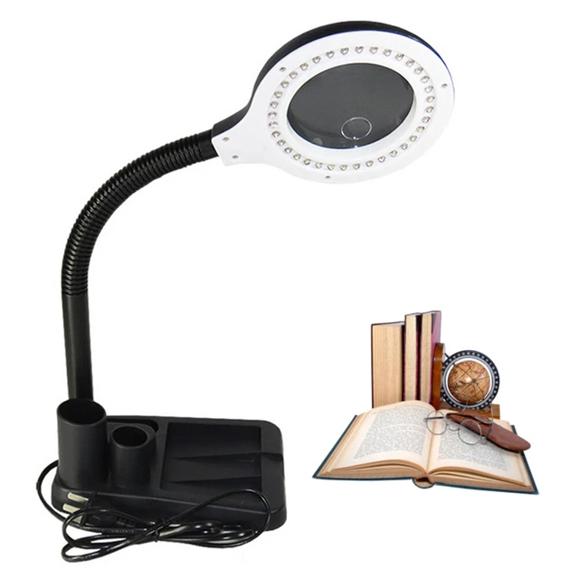 LED LUPENLEUCHTE 5X 10x Fache Arbeitsleuchte Lupenlampe Lupe Kaltlicht ...