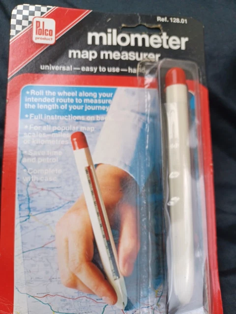 VINTAGE ROLLER ROUTE Map Measurer 'Milometer' Made In Hong Kong Polco ...