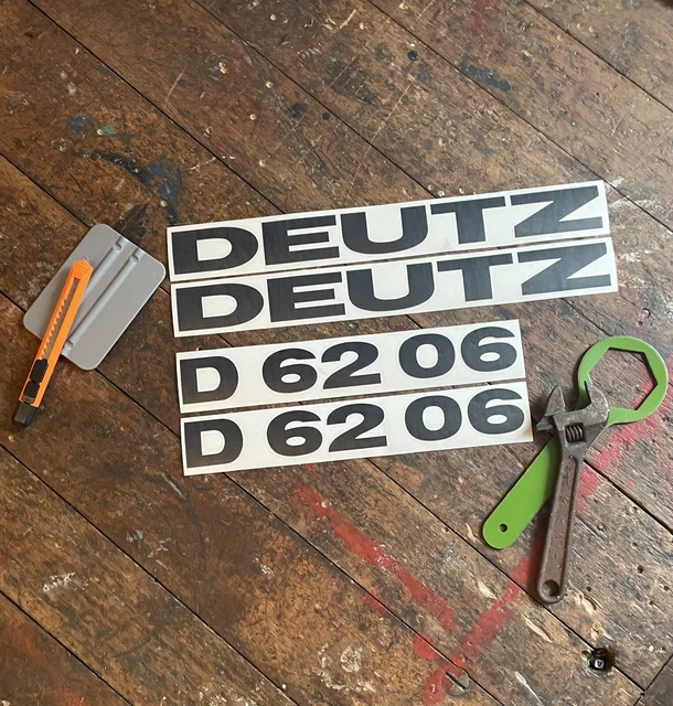 DEUTZ D6206 / Autocollant / Label / Autocollant/Emblème/Motorhaube ...