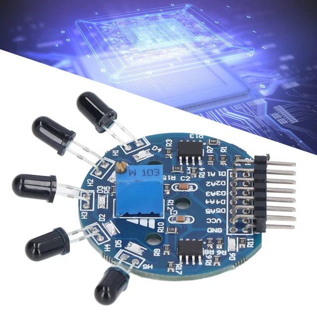 5 WAY FLAME Sensor Module Fire Extinguisher Sensor Board Digital Analog ...