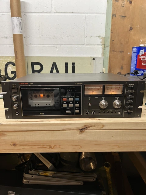 TASCAM 122-B STUDIO Cassette Tape Deck, XLR, BX, DNL, SuperD, Dolby-B/C ...