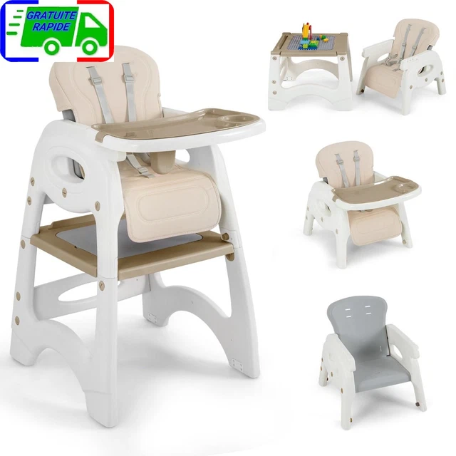 CHAISE HAUTE POUR Bébé 6 En 1 Chaise Haute Convertible/Siège d'Appoint ...
