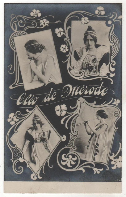 ANTIQUE POSTCARD CLEO de MERODE French Star BALLET Dancer Tsarist Russ ...
