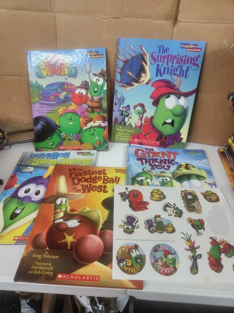 VEGGIETALES BOOKS LOT Of 5 VALUES TO GROW BY Hardback EUC Bonus ...