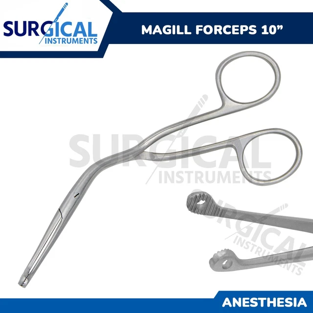 MAGILL FORCEPS EMT Anesthesia Surgical Instruments 10" German Grade ...