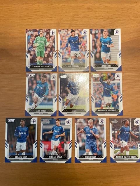 ENSEMBLE PANINI SCORE Premier League 21-22 Everton Team avec ...