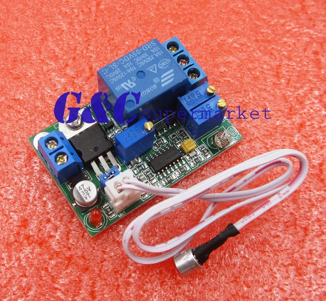 5V 12V 24V DC Sound Sensor / Light Control Relay Switch Module ...