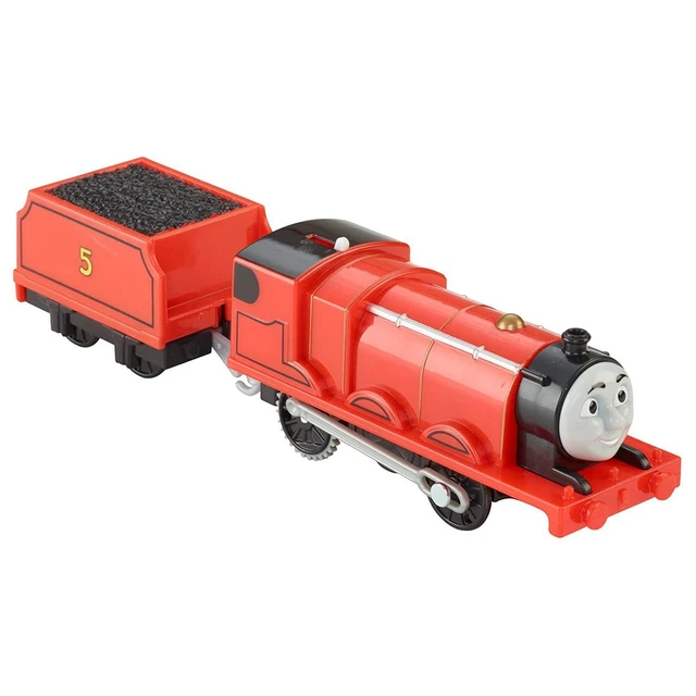THOMAS & FRIENDS James Motorized Engine TrackMaster Red Train Toy ...