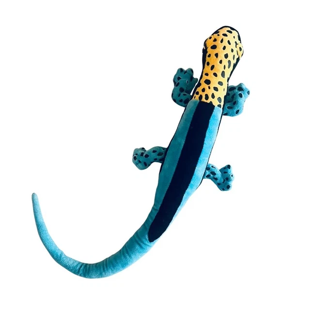 GECKO YELLOW NECK Rainforest Lizard Plush Toy Stuffed Animal Nature ...