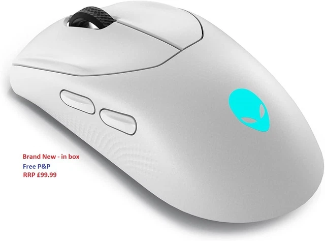 DELL ALIENWARE AW720M Tri-Mode Wired/Wireless Gaming Mouse - Lunar ...