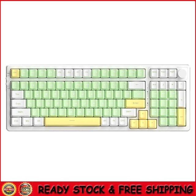 99 KEYS HOT Swappable Keyboard PBT Keycaps Ajazz AK992 for Laptop (Red ...