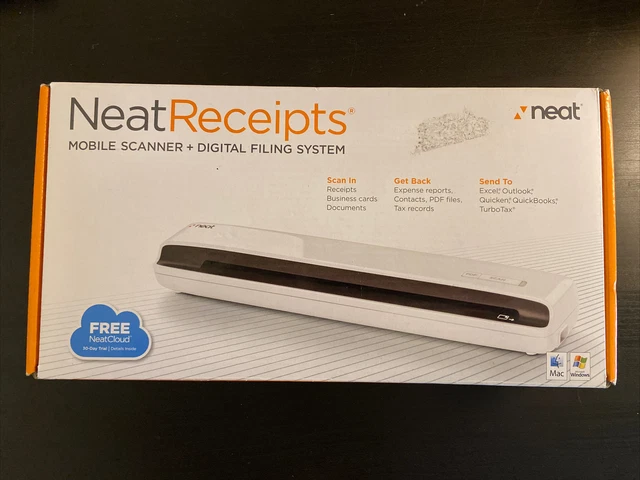 NEATRECEIPTS NM-1000 MOBILE Scanner-Digital Filing System*Includes All ...