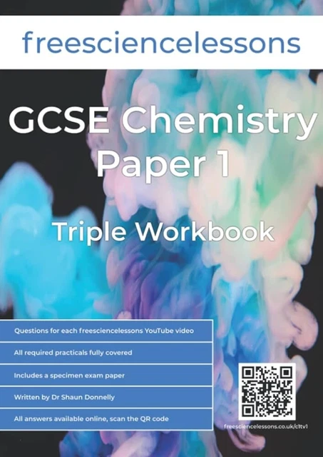FREESCIENCELESSONS GCSE CHEMISTRY Paper 1: Triple Workbook £0.99 ...