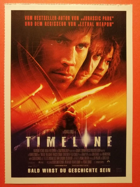 TIMELINE - PAUL Walker, Gerard Butler, Billy Connolly - Cinema ...