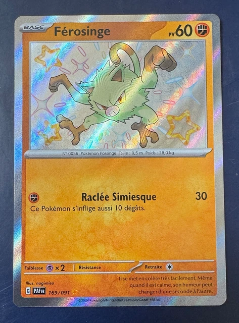 FEROSINGE 169/091 CARTE Pokemon Destinees De Paldea Ev04.5 Near-Mint ...