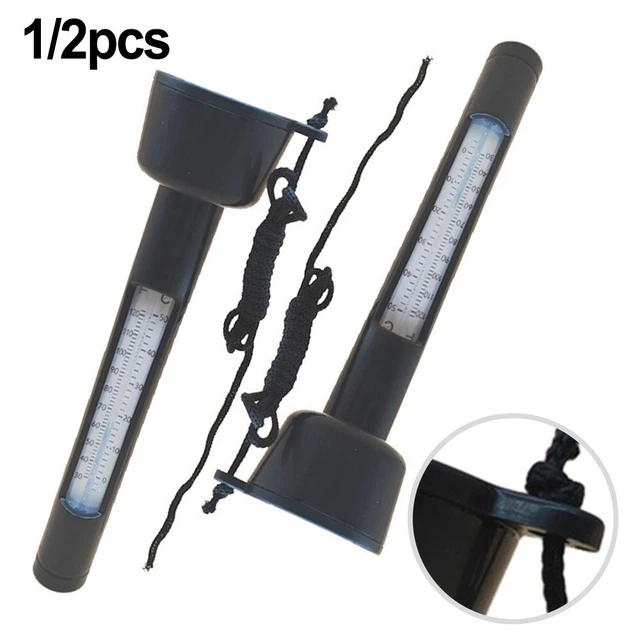 PORTABLE FLOATING POOL Thermometer with String for Indoor and Outdoor ...