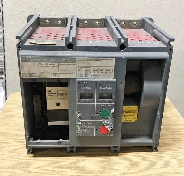 WESTINGHOUSE SYSTEMS POW-R BREAKER 3 POLE FRAME SPB50 Parts/Repair No ...