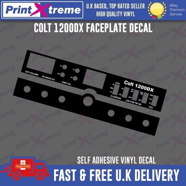 COLT 1600DX CB radio faceplate Decal Sticker bezel self adhesive £12.74 ...