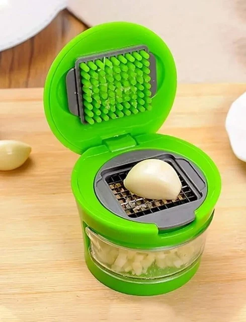 MANUAL HAND PRESS Garlic Onion Dicer Vegetable Food Chopper Cutter ...