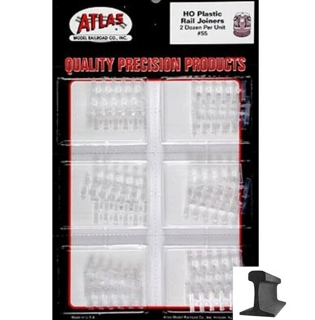 ATLAS HO SCALE ~ New 2024 ~ Code 100 Insulating Rail Joiners ~ 144 ...