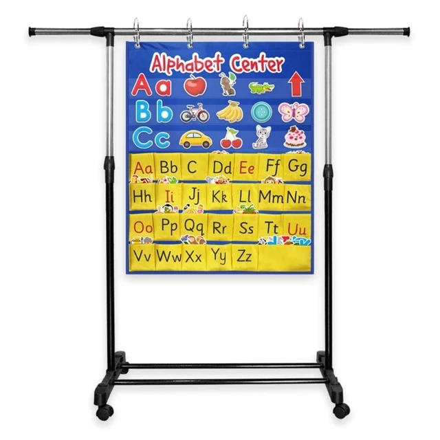 ALPHABETS POCKET CHART Letter Learning Wall Chart Alphabets Center ...