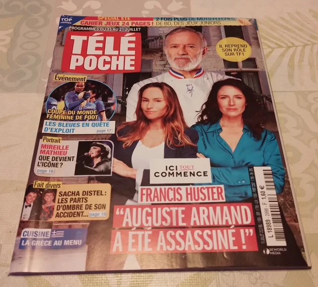 TELE POCHE - Francis Huster - Mireille Mathieu - Sacha Distel EUR 7,99 ...