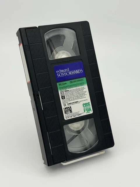 EDWARD SCISSORHANDS (VHS 1990) Free Shipping Rare Tape Vintage Classic ...